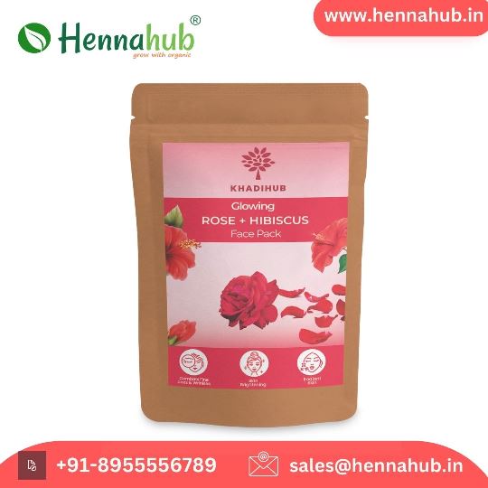 Rose Hibiscus Face Pack – Hennahub India
